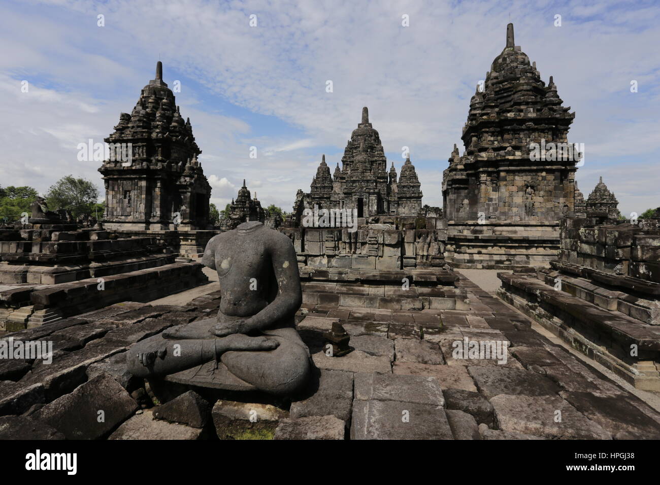 Indonesia, Jogjakarta, Buddhist Sewu Temple Stock Photo - Alamy