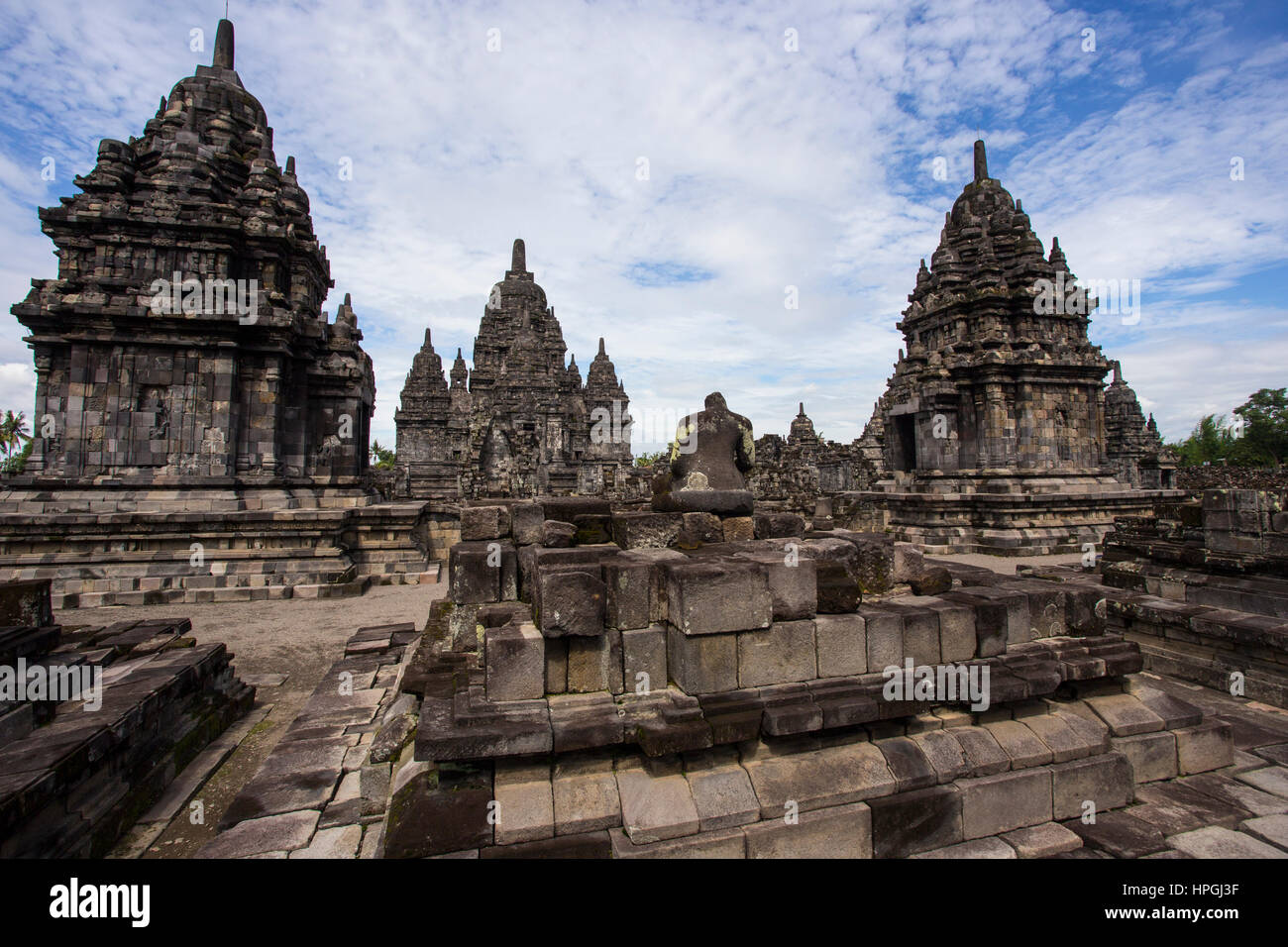 Indonesia, Jogjakarta, Buddhist Sewu Temple Stock Photo - Alamy