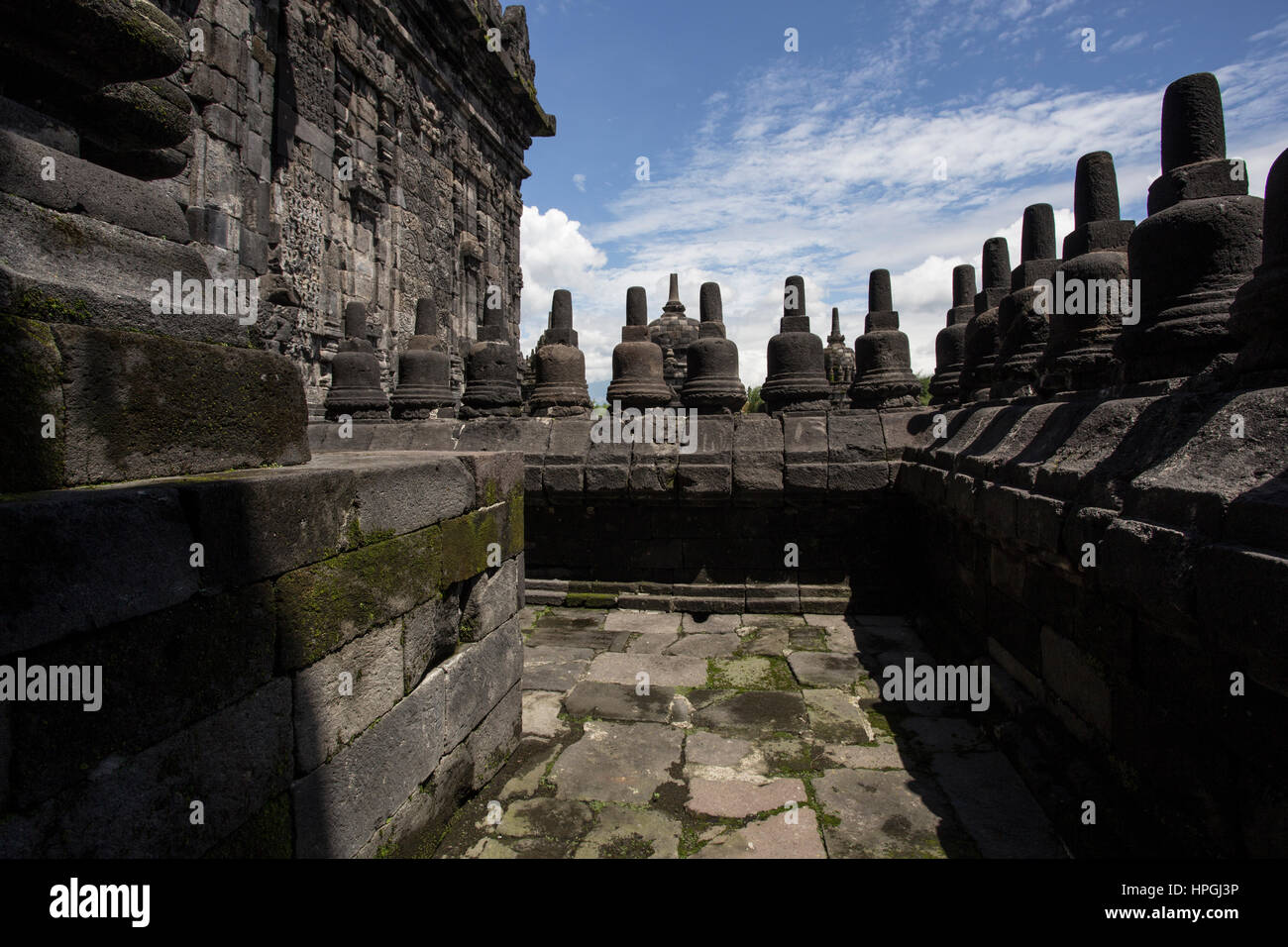 Indonesia, Jogjakarta, Buddhist Sewu Temple Stock Photo - Alamy