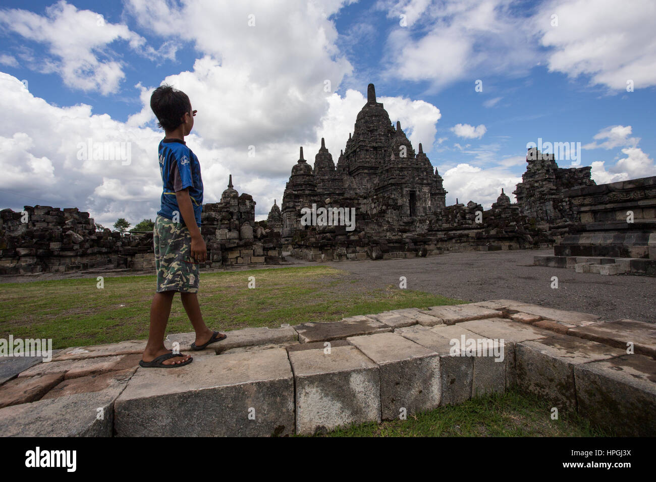 Indonesia, Jogjakarta, Buddhist Sewu Temple Stock Photo - Alamy