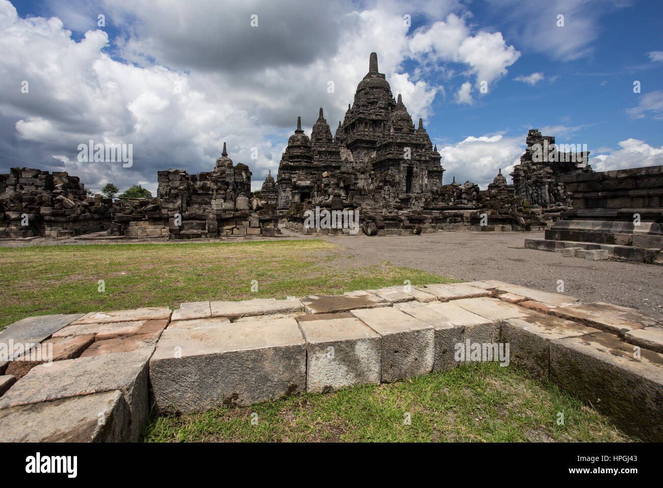 Indonesia, Jogjakarta, Buddhist Sewu Temple Stock Photo - Alamy