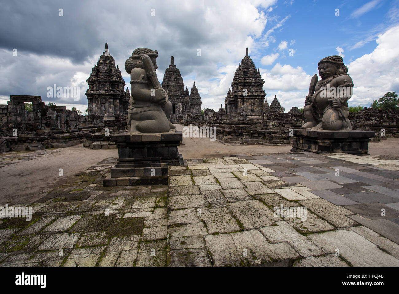 Indonesia, Jogjakarta, Buddhist Sewu Temple Stock Photo - Alamy