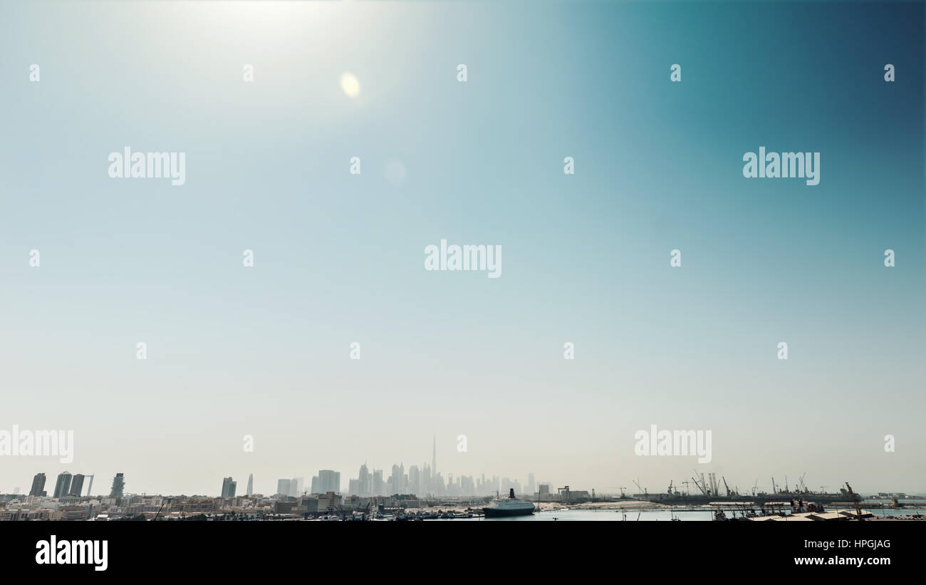 Panoramic view of Dubai, UAE Stock Photo - Alamy