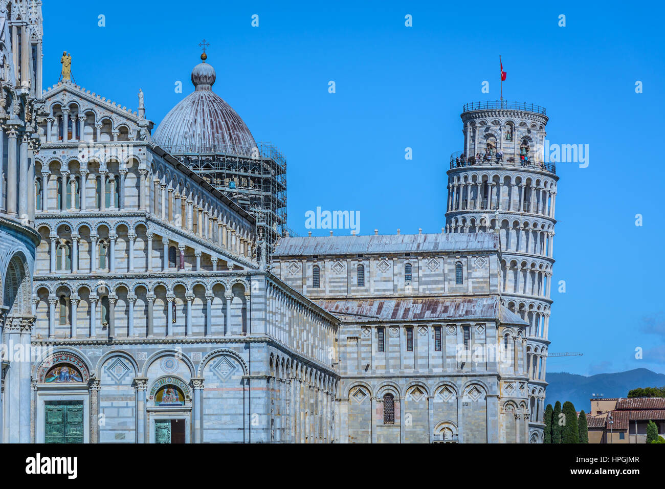 Architecture in Pisa town, view at cathedral Stock Photo - Alamy