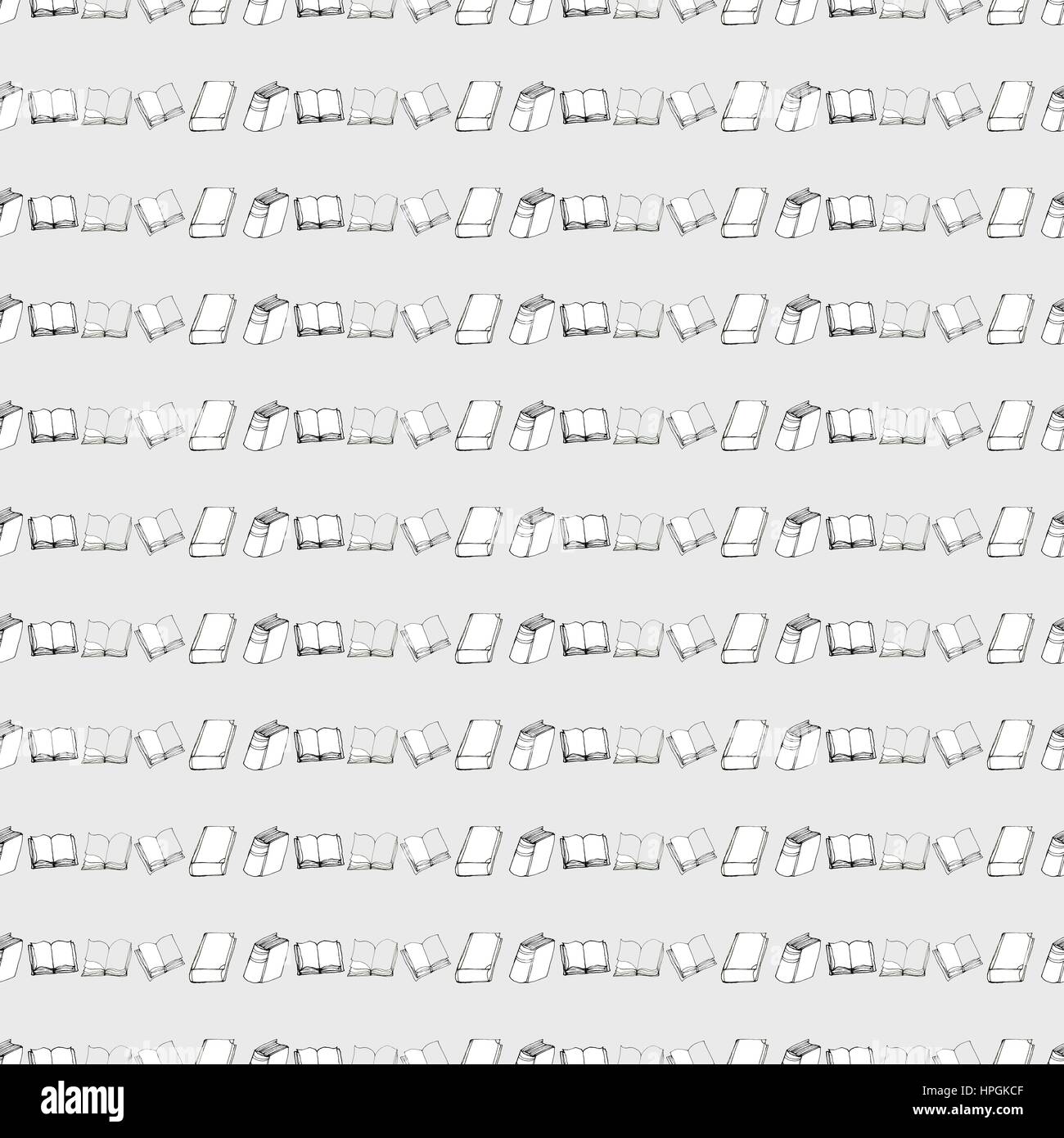 Seamless pattern with books Stock Vector Image & Art - Alamy