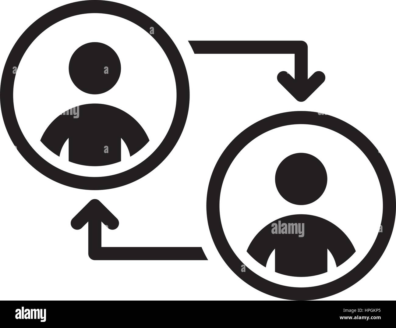 Retraining Icon. Business Concept. Flat Design Stock Vector Image & Art ...