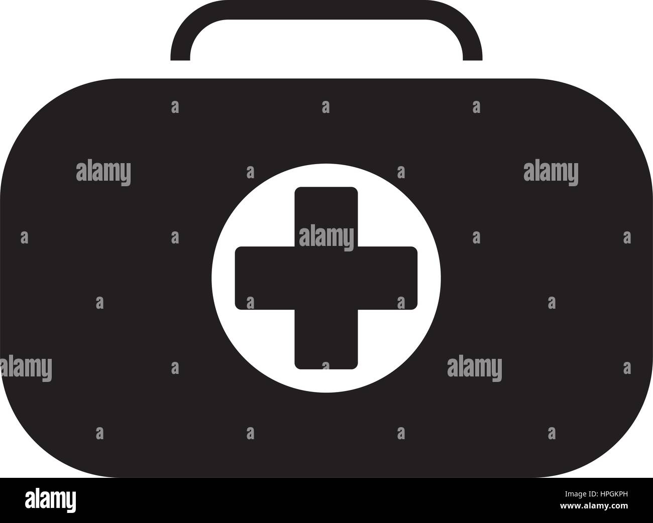 First Aid Kit Symbol and Medical Services Icon. Flat Design Stock ...