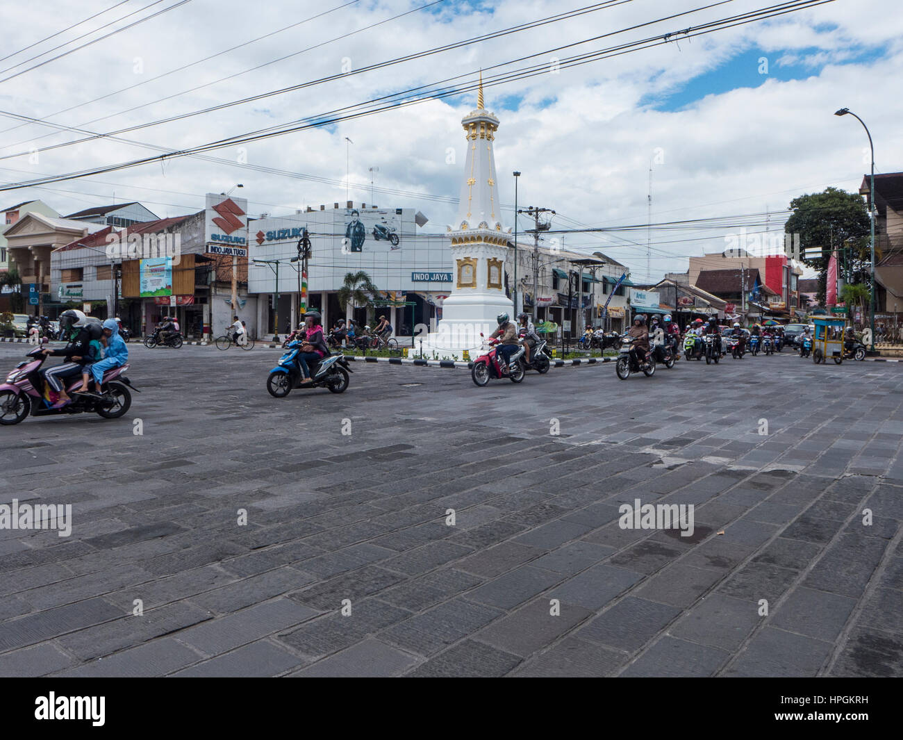 Yogyakarta monument. A city landmark in Yogyakarta, Indonesia Stock ...