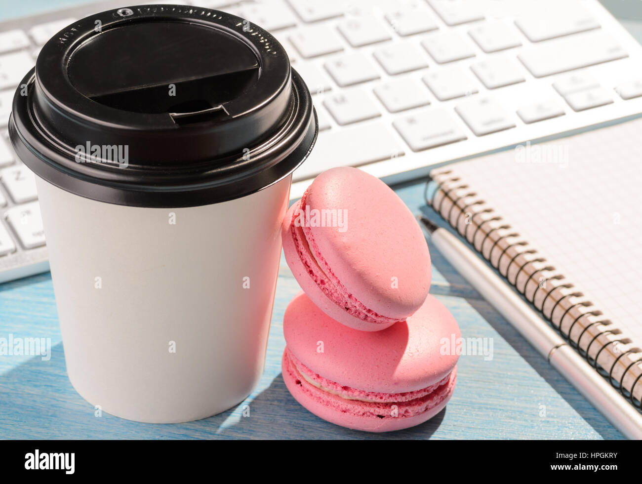 Remote work space Stock Photo - Alamy