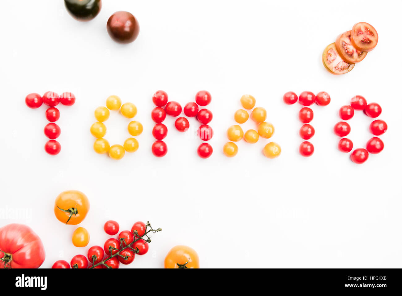 colorful tomato word Stock Photo - Alamy
