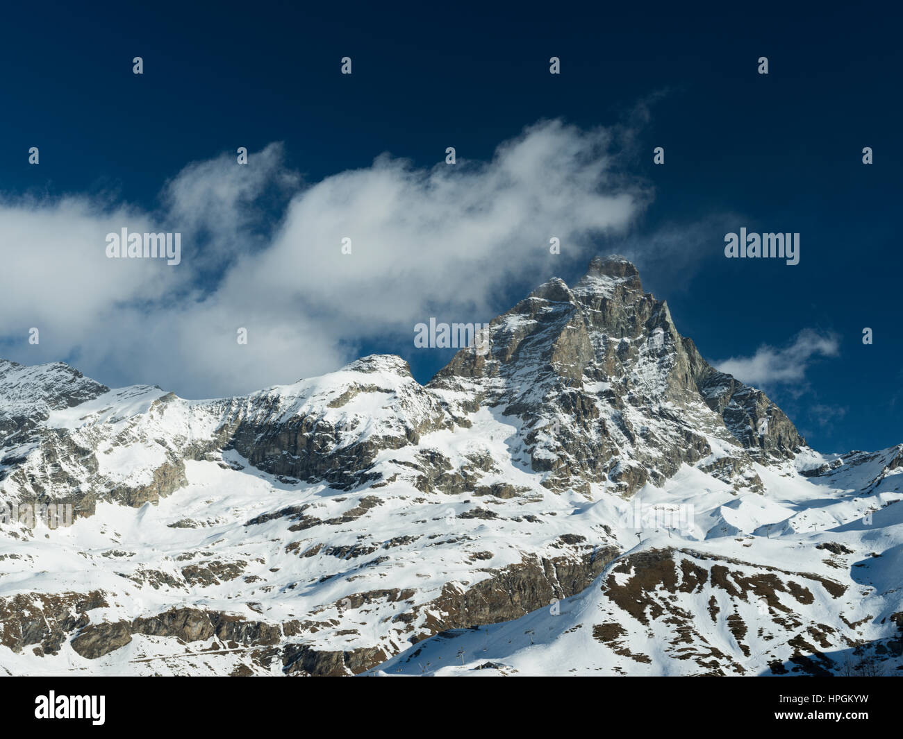 Mount Cervino or Matterhorn, Aosta Valley, Italy Stock Photo - Alamy