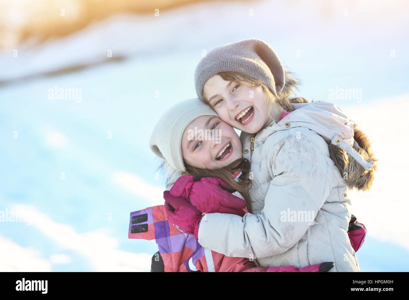 Friends with a joyful smile Stock Photo - Alamy
