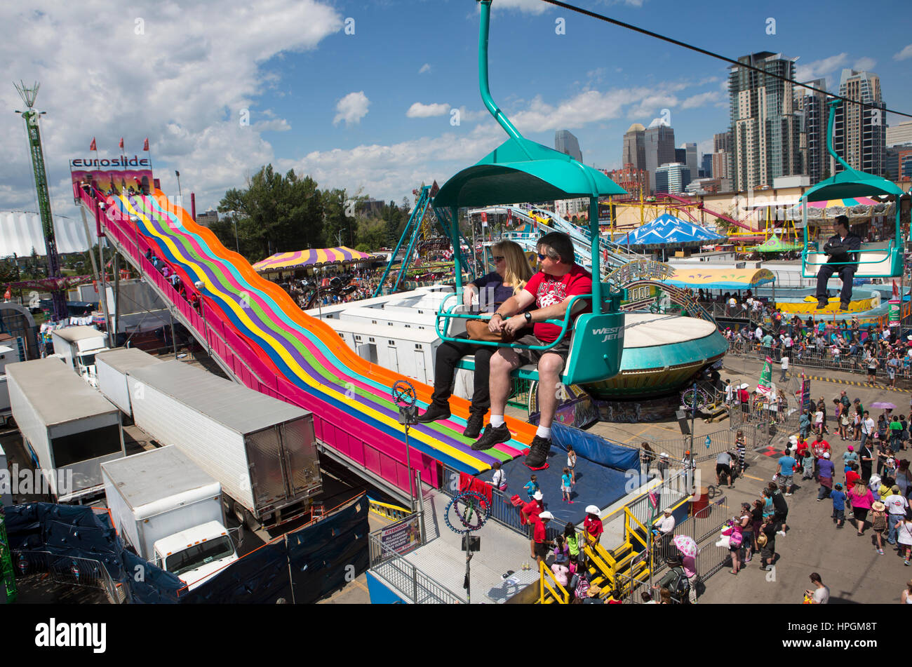 Fair ground slide hi-res stock photography and images - Alamy
