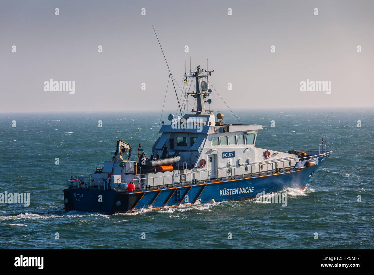 KŸstenwache, German coast guard, boarder police patrol boat, German ...