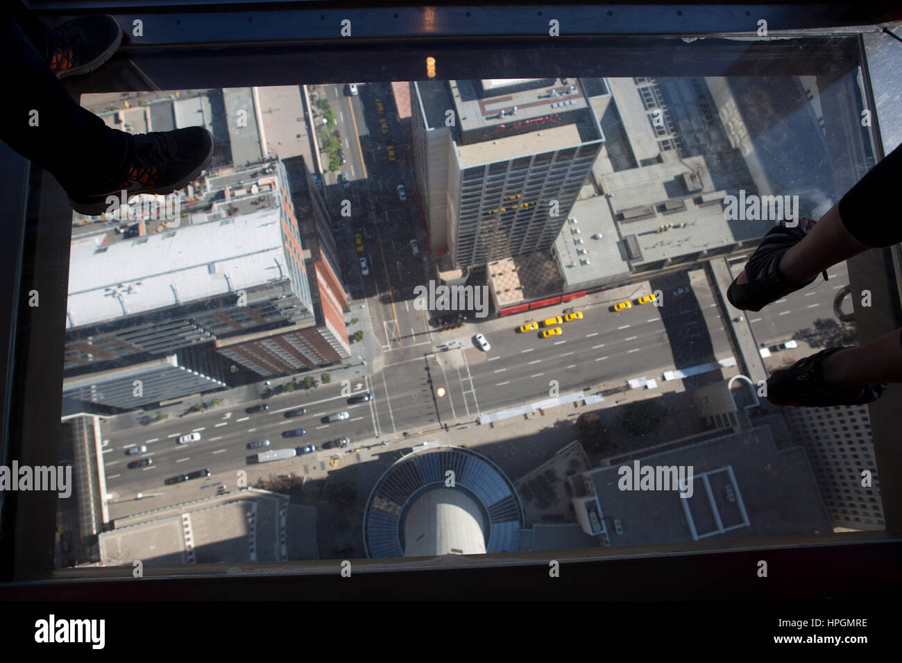 Calgary tower glass floor hi-res stock photography and images - Alamy