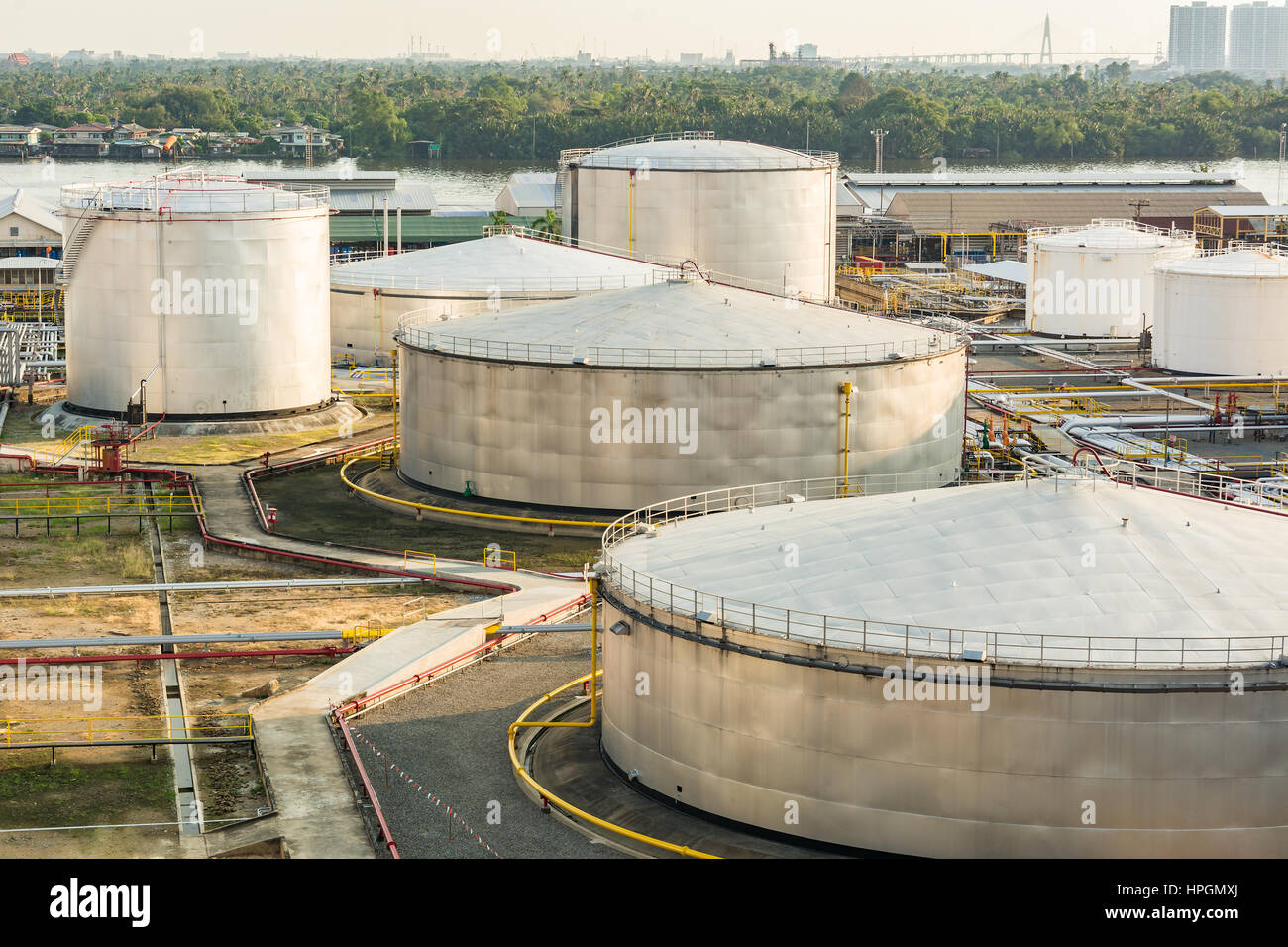 Industrial oil in petrochemical for background Stock Photo - Alamy