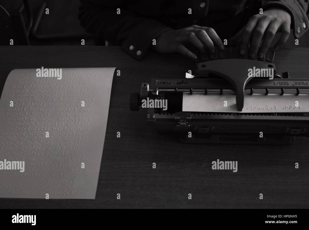 Braille machine hi-res stock photography and images - Alamy