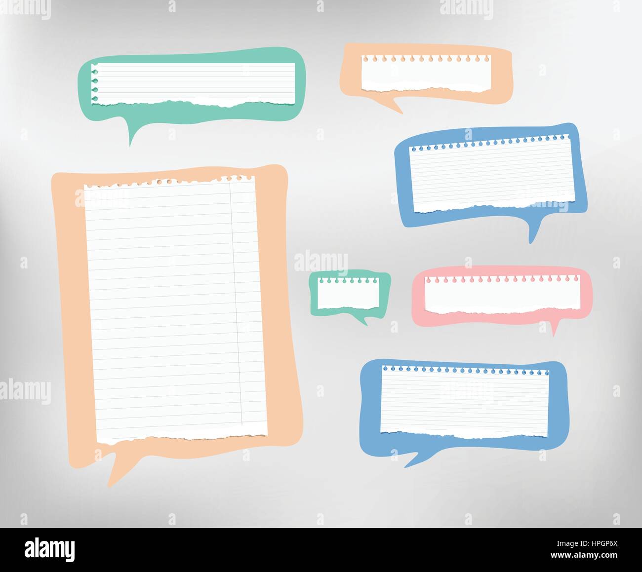 Green lined paper bubble Stock Vector Images - Alamy
