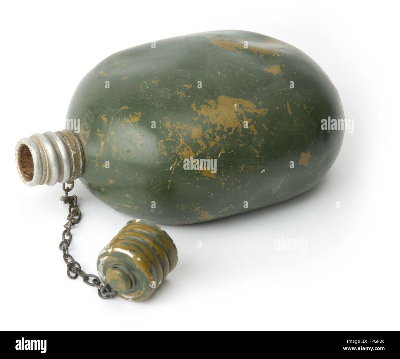 old Russian military flask Stock Photo - Alamy