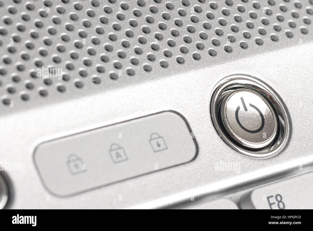 laptop power button Stock Photo - Alamy
