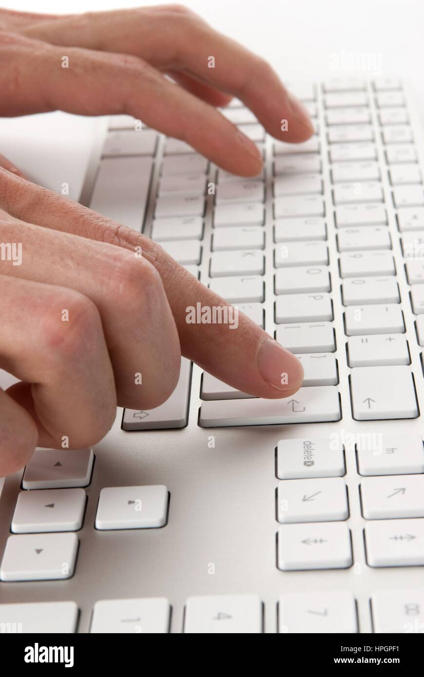 hands on keyboard Stock Photo - Alamy