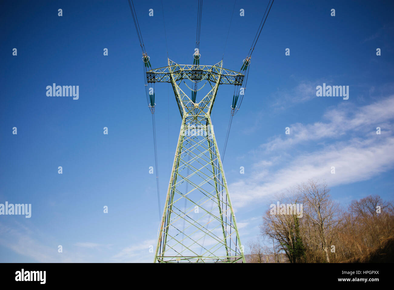 High voltage pylon Stock Photo - Alamy