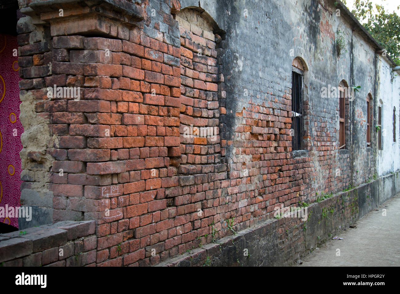 India village wall hi-res stock photography and images - Alamy