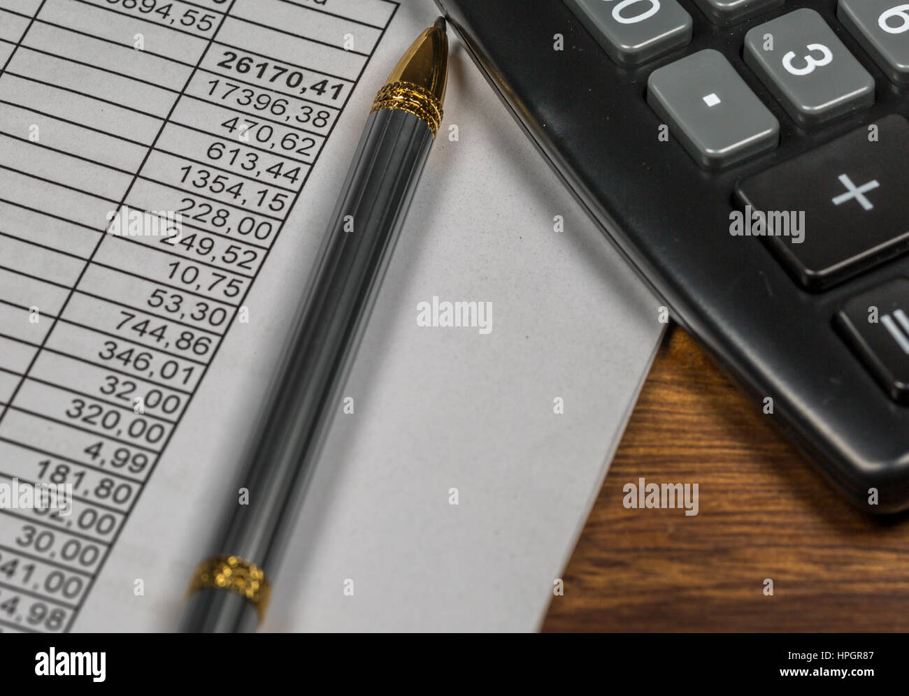 Paper calculator hi-res stock photography and images - Alamy