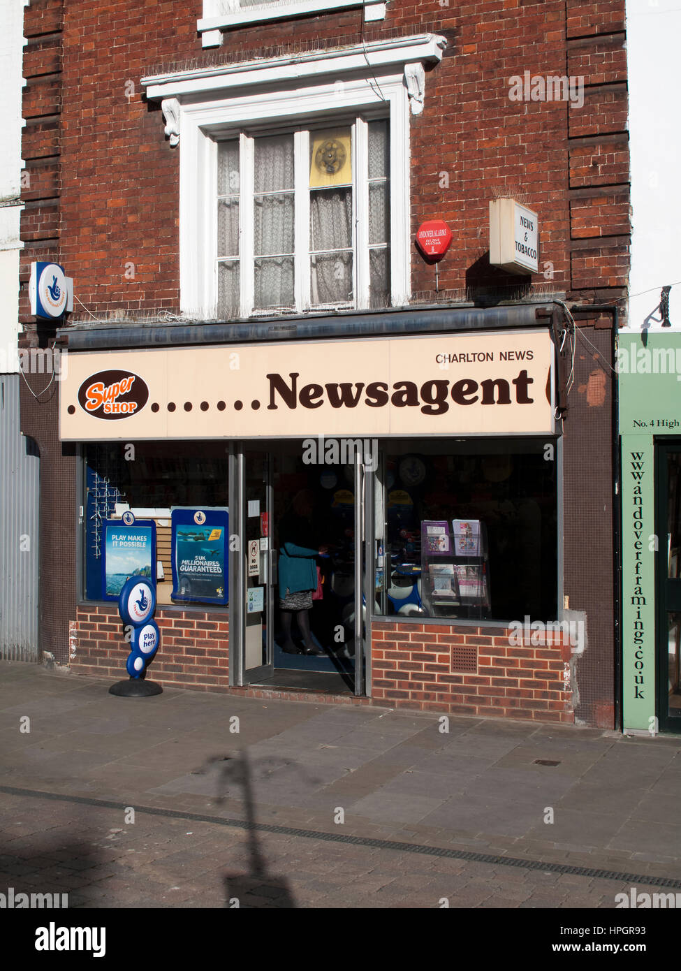 Local newsagent store Stock Photo - Alamy