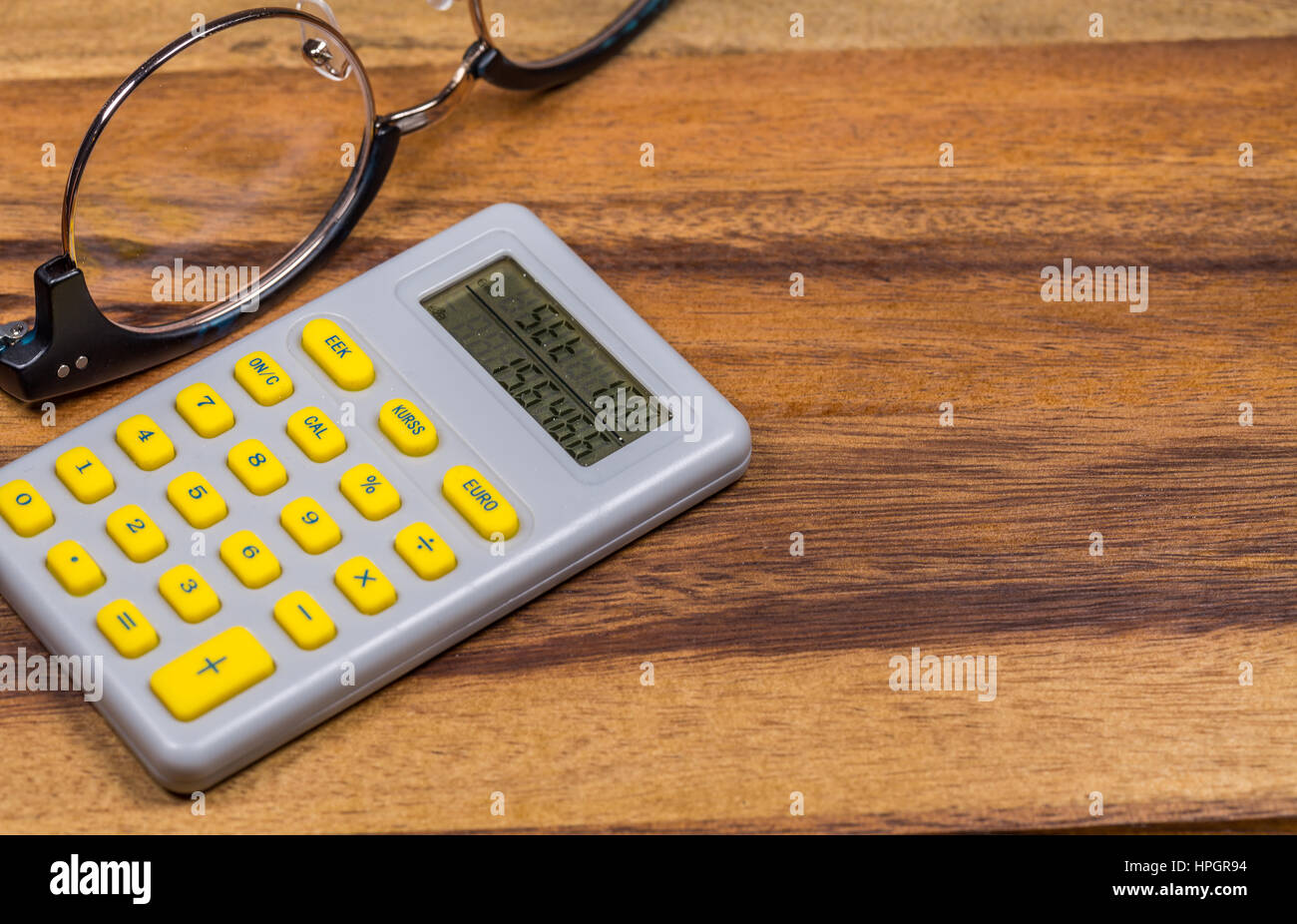 Top view digital calculator hi-res stock photography and images - Alamy