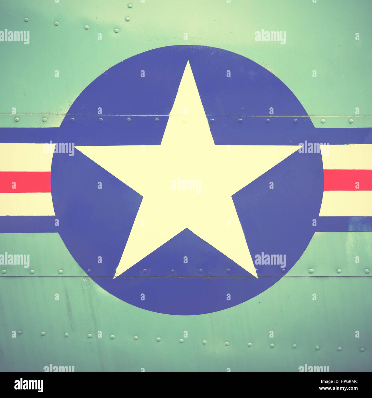 US Air Force sign. Retro style filtred image Stock Photo - Alamy