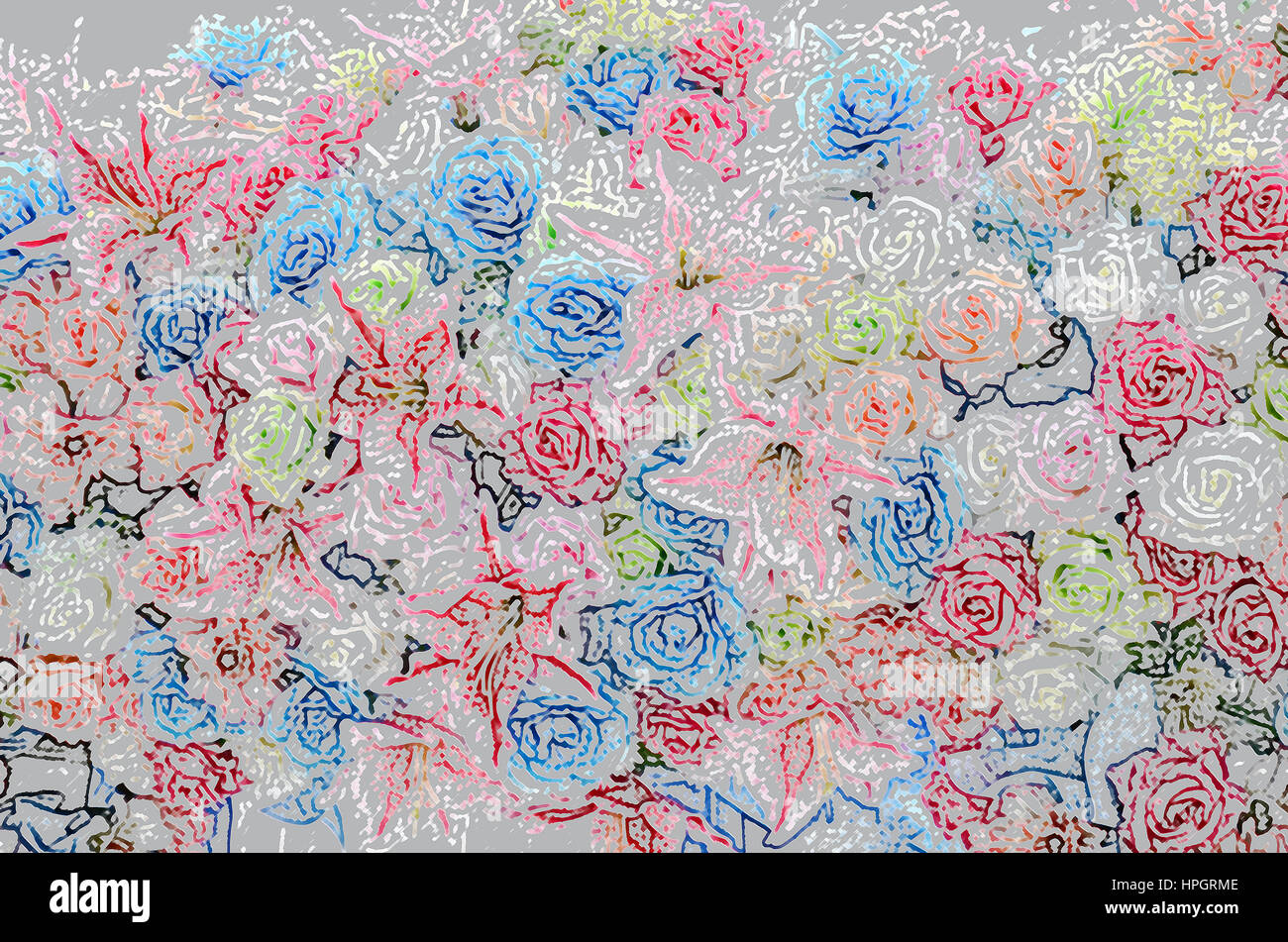 abstract rose background from water color Stock Photo - Alamy