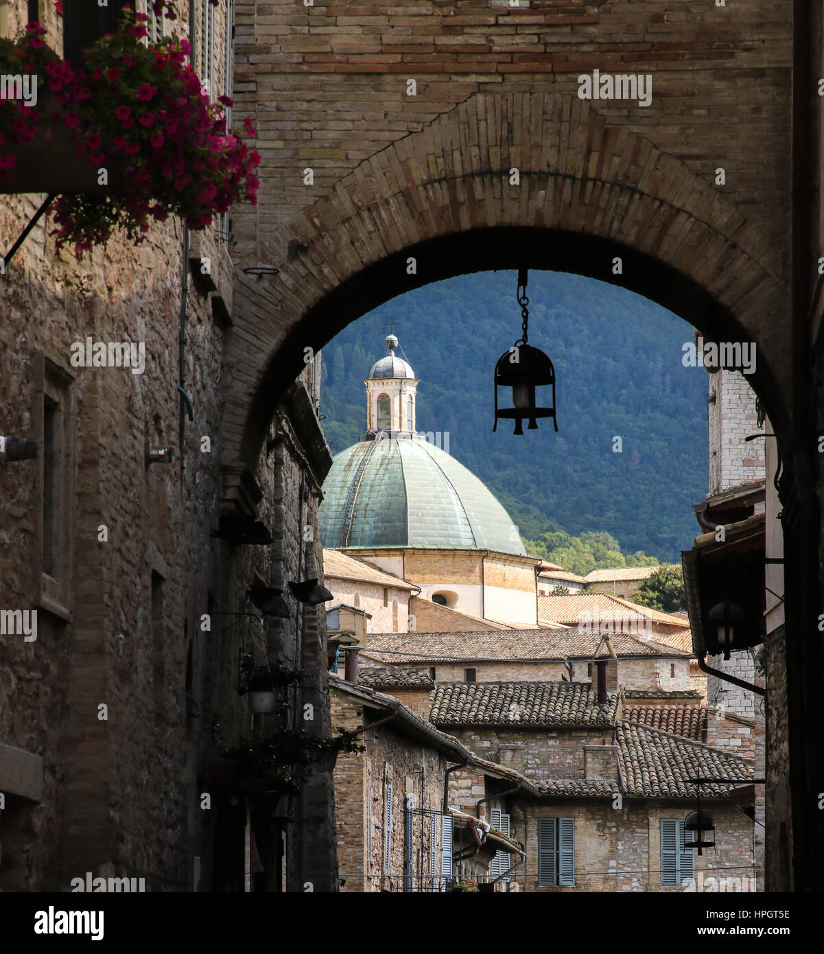 A Street in Assisi Stock Photo - Alamy