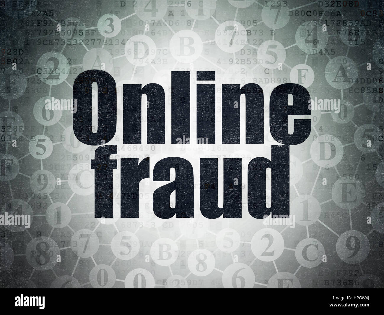 Privacy concept: Online Fraud on Digital Data Paper background Stock ...