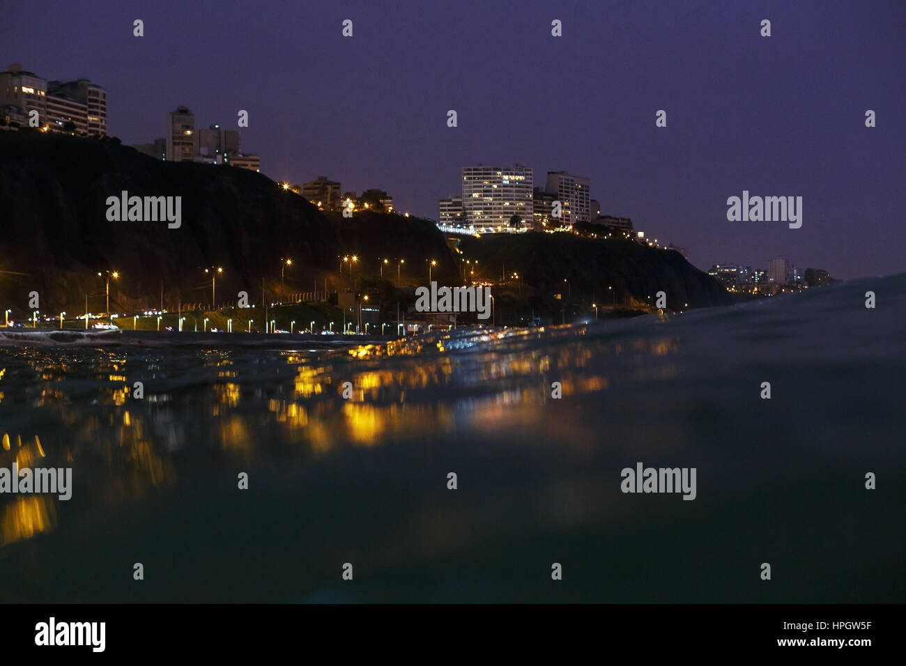 City view from the ocean hi-res stock photography and images - Alamy