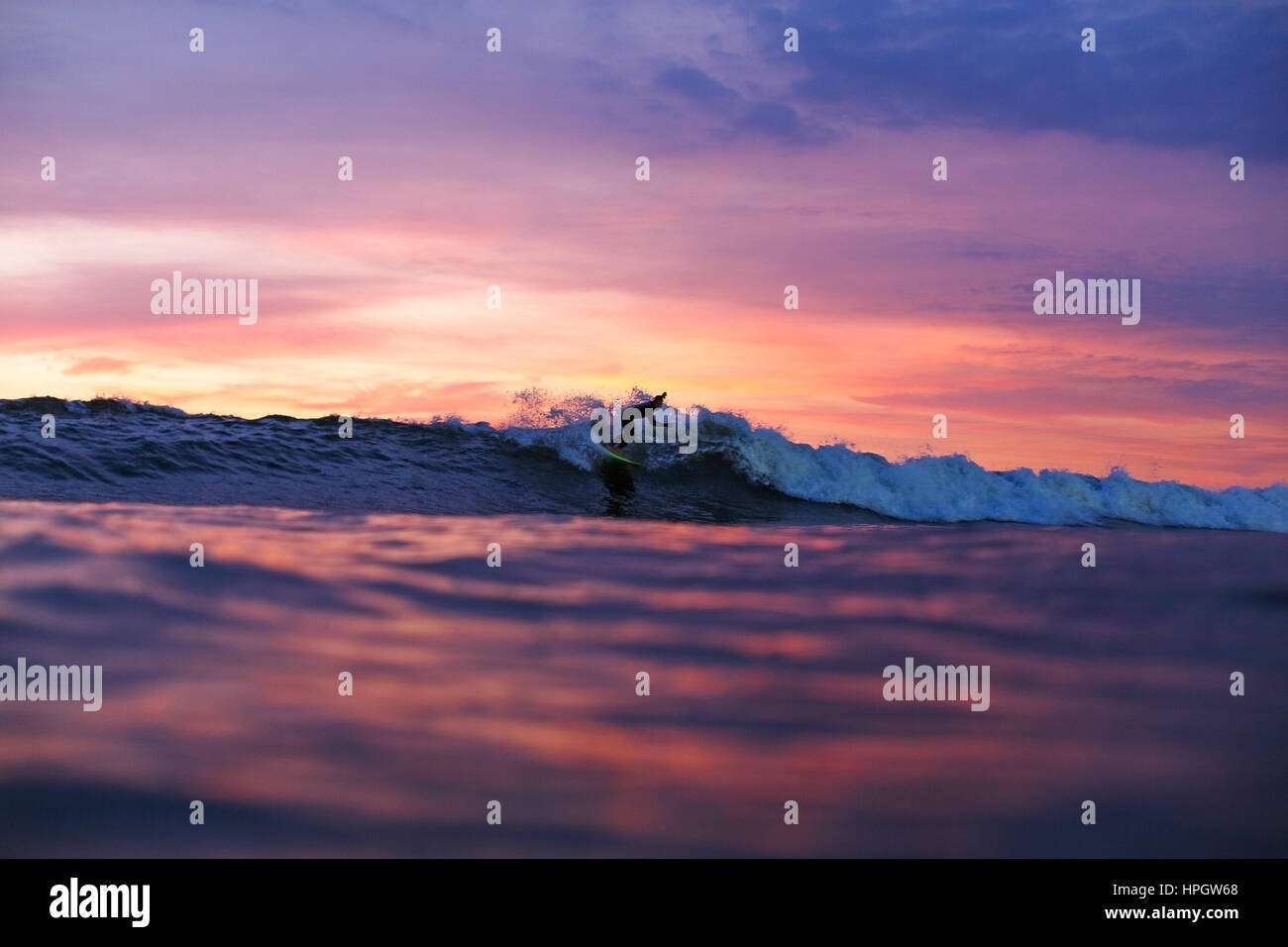 Inside wave sunset hi-res stock photography and images - Alamy