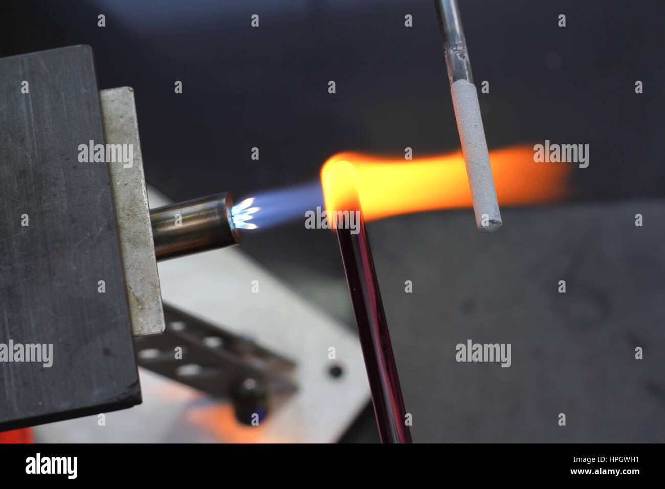 tools for glass melting Stock Photo - Alamy
