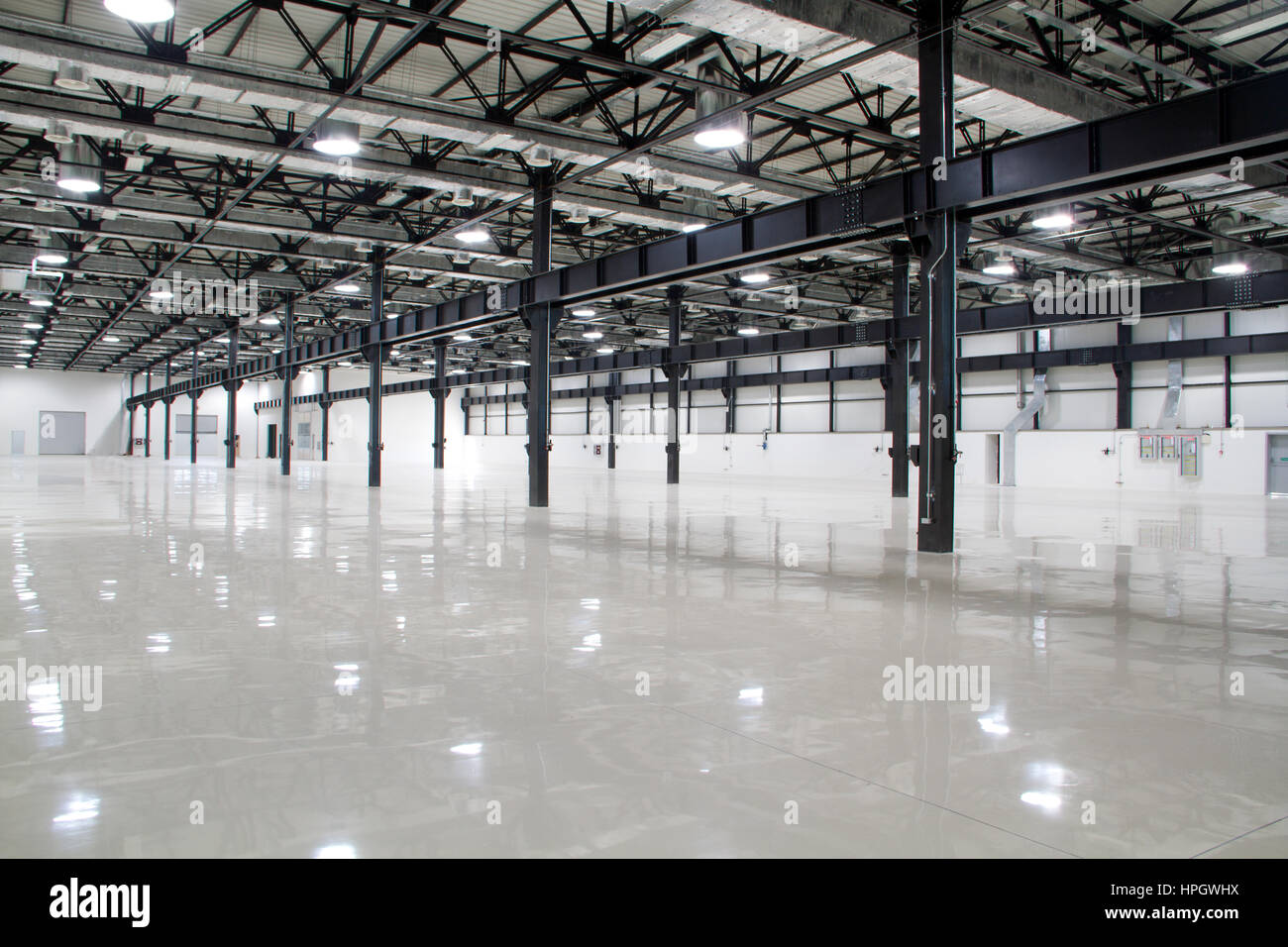 New modern storehouse, background for industry Stock Photo - Alamy