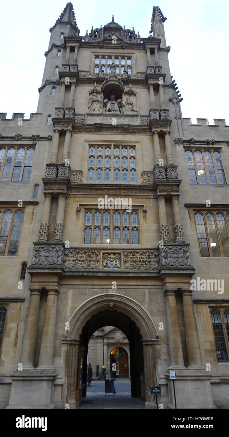 Outside of Library at Oxford, England Stock Photo - Alamy