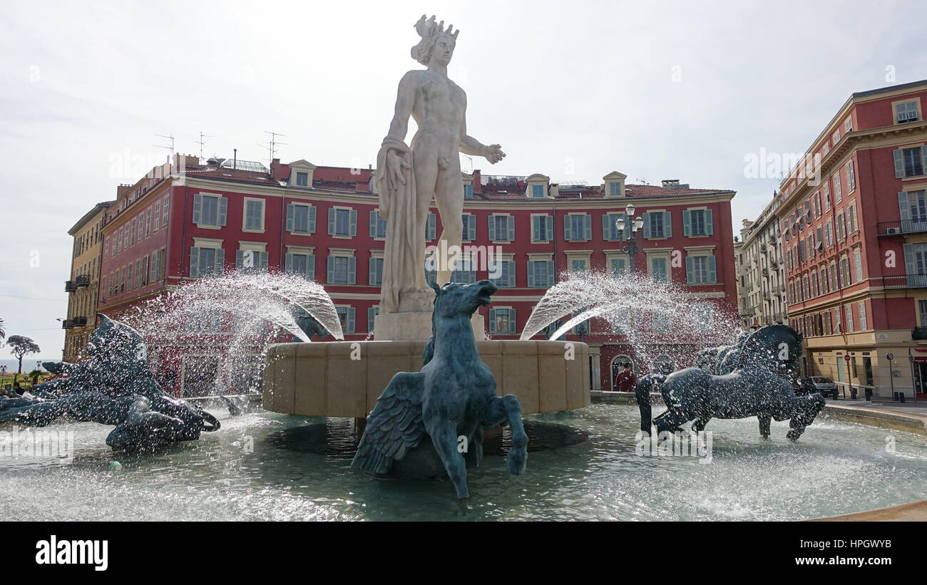 Statue in Nice, France Stock Photo - Alamy