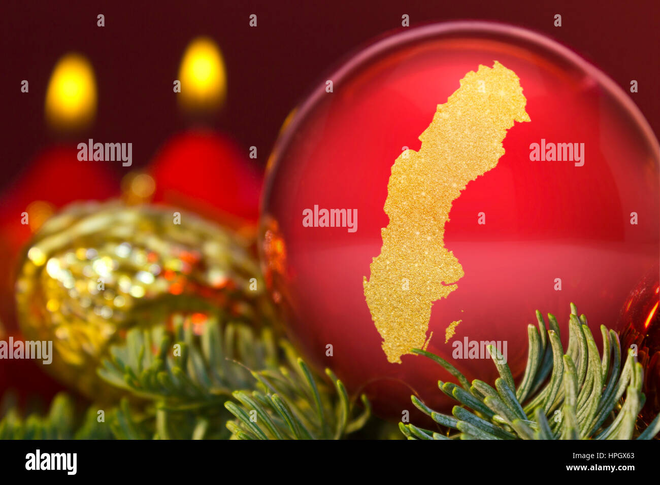 Sweden gold map hi-res stock photography and images - Alamy