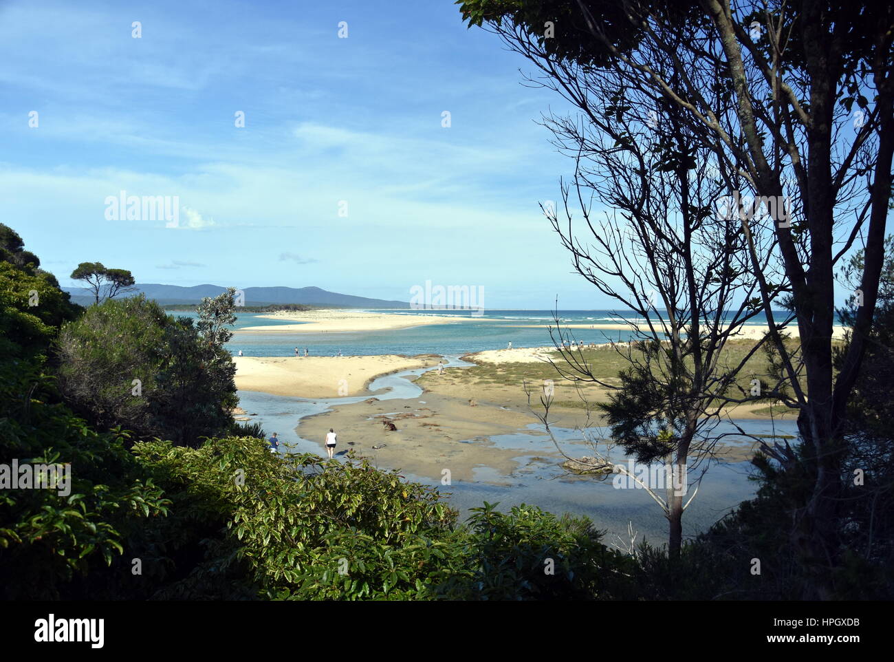 Beach at the Mallacoota. Mallacoota is a small town in the East ...