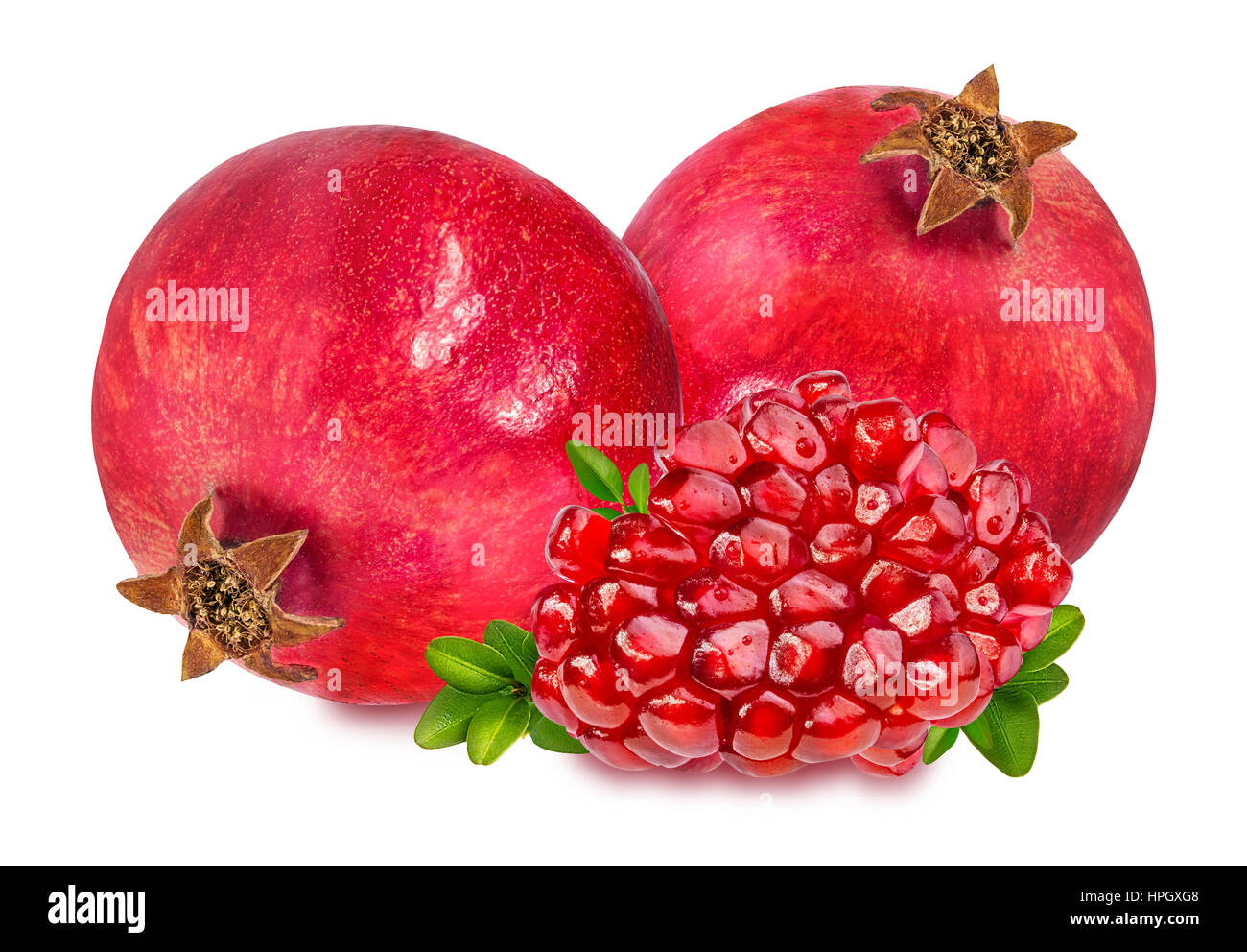 pomegranate isolated on white background Stock Photo - Alamy