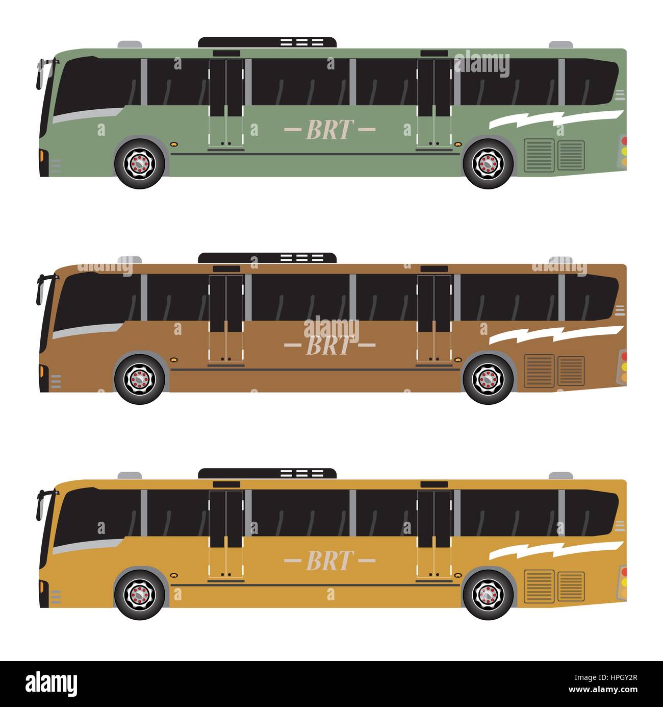 Bus rapid transit system brt public transportation Cut Out Stock Images ...