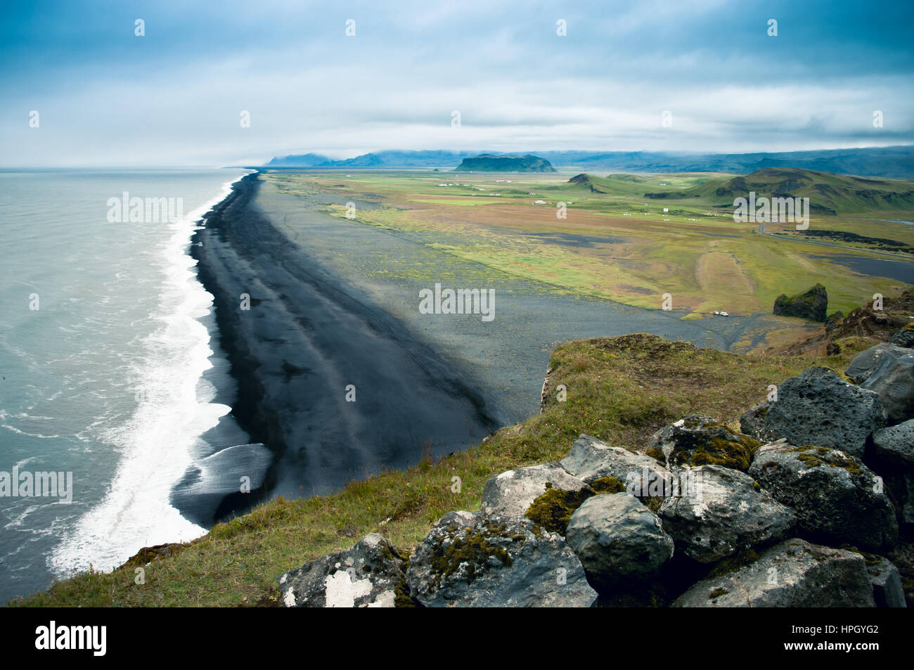 Vík í Mýrdal - Black Sand Beach of Vik, Iceland Stock Photo - Alamy