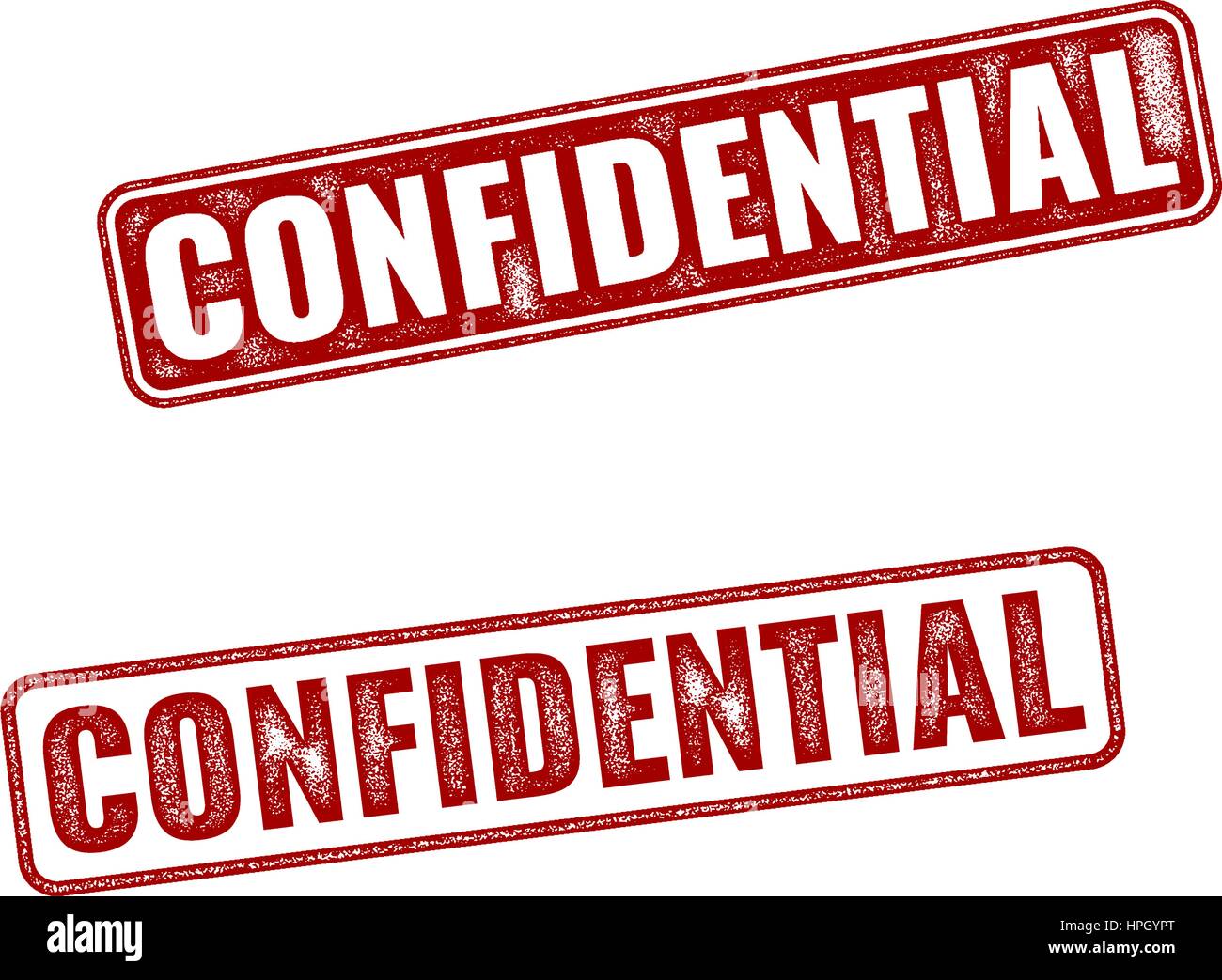 Confidential Stamp Vector