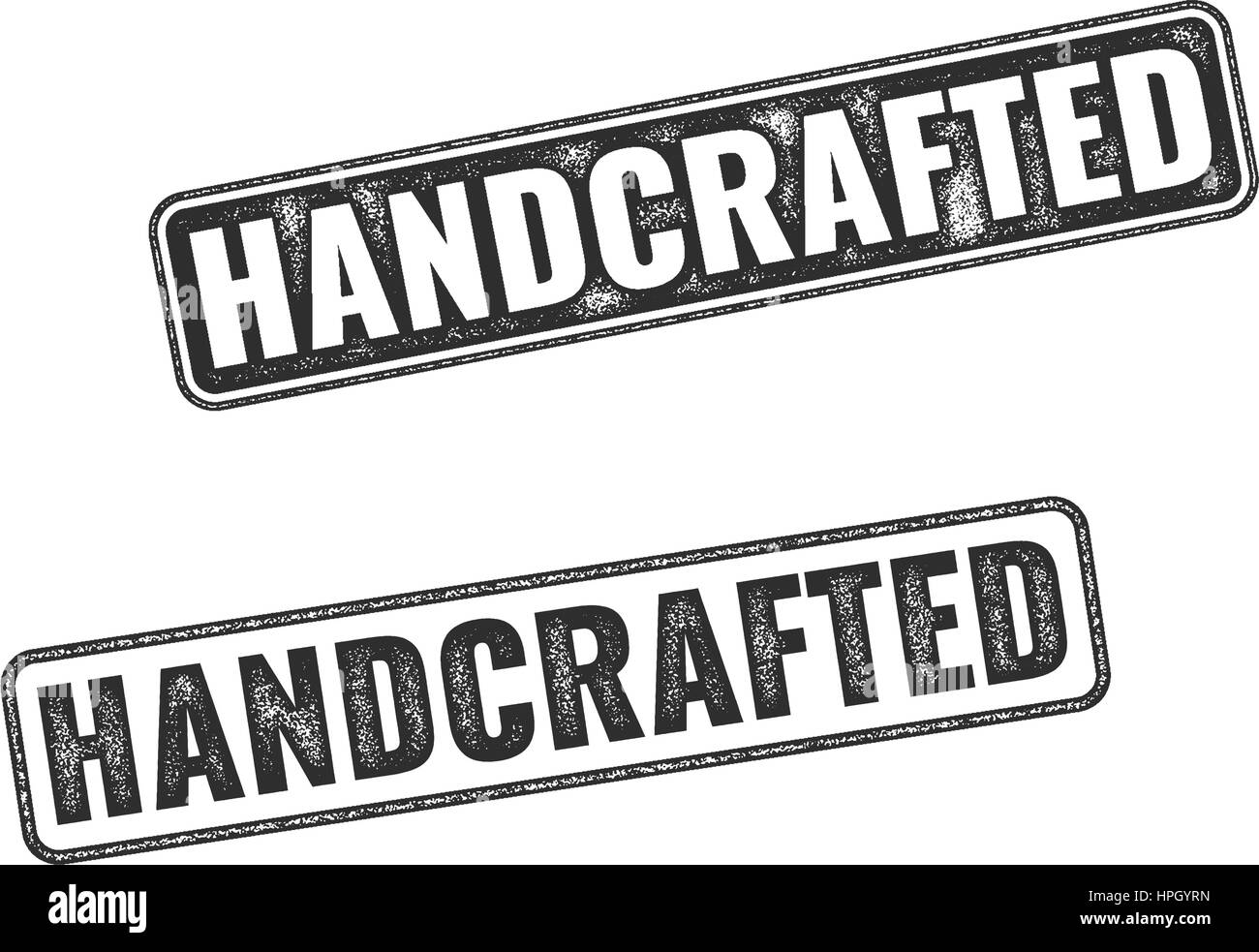 Handcrafted hand crafted Stock Vector Images - Alamy