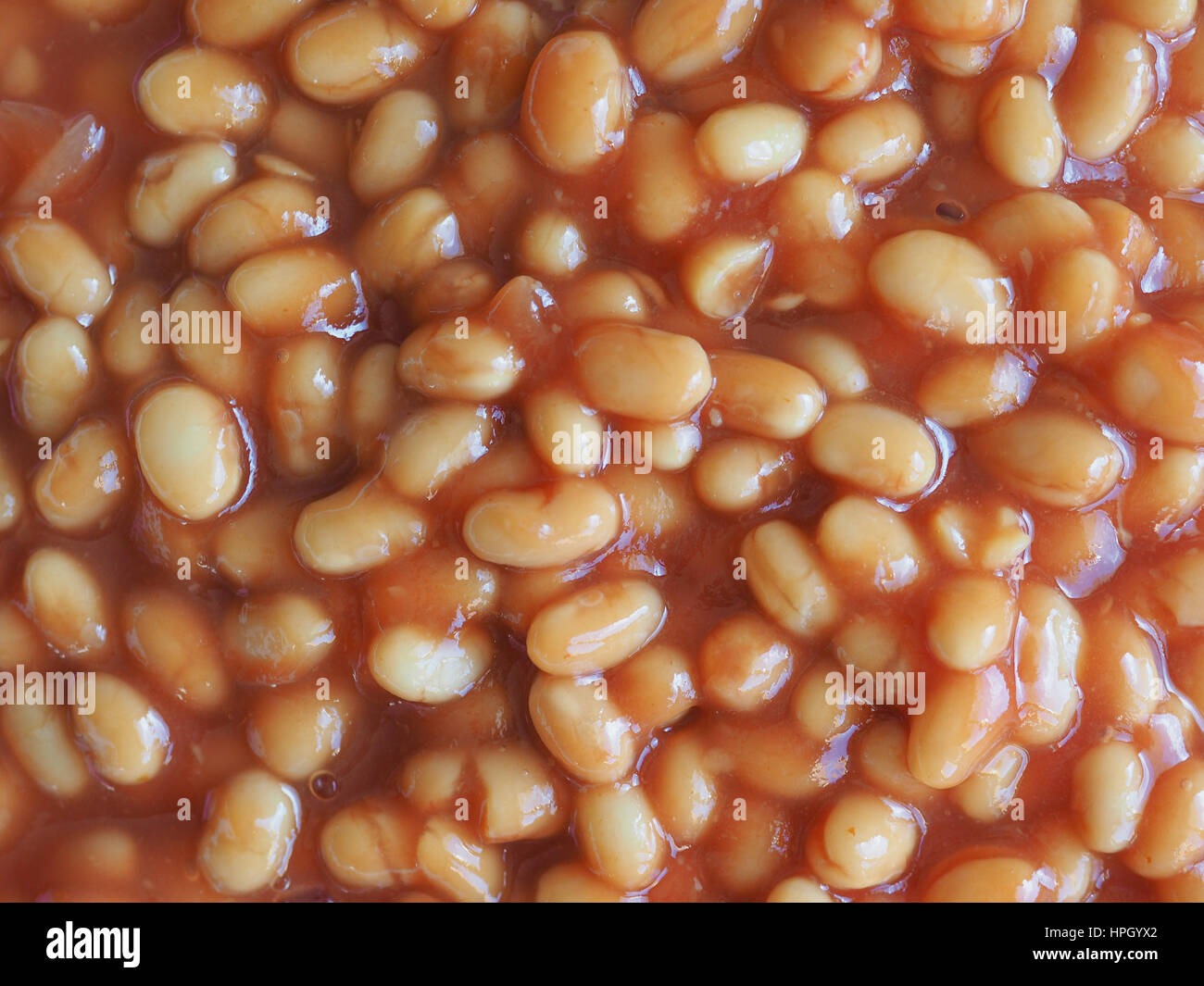 baked beans food in a tomato sauce Stock Photo - Alamy