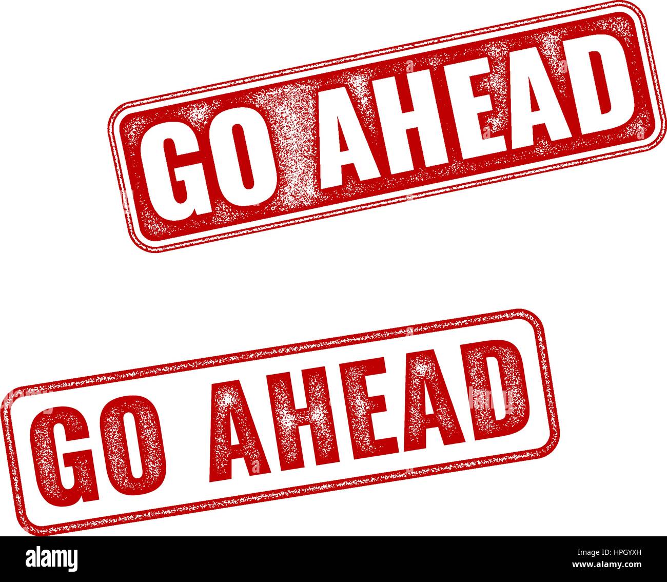 Go ahead Stock Vector Images - Alamy