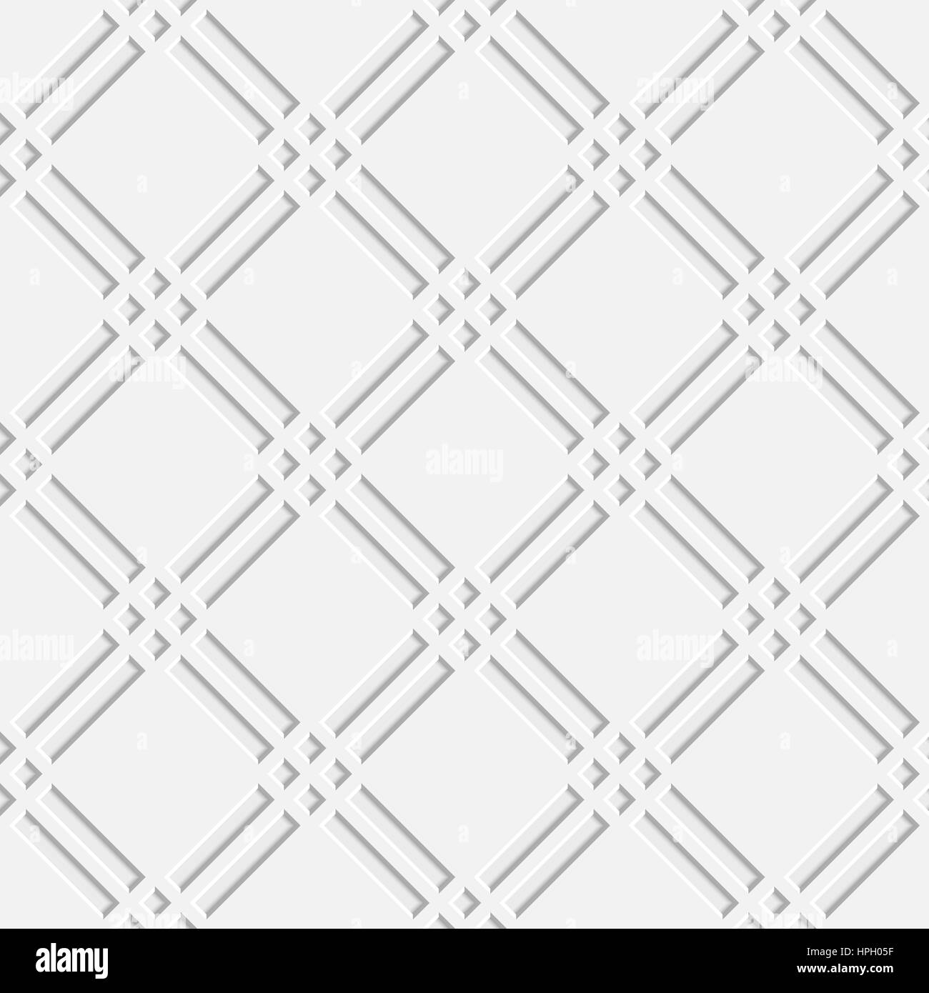 Vector background seamless pattern with white 3d diamond elements Stock ...